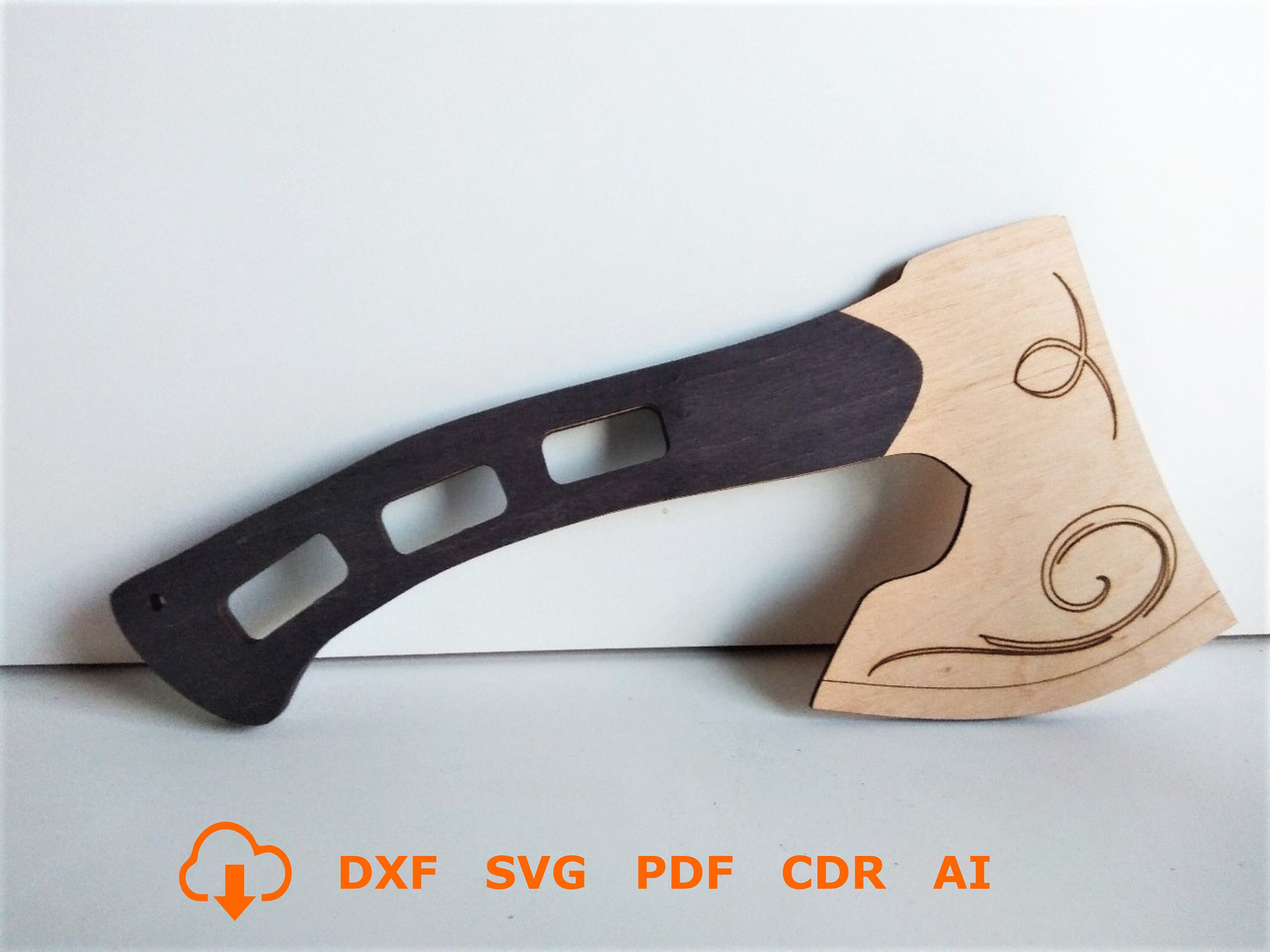 Wooden Axe Laser Cut, Wooden Battle Axe Toy Laser Cut Files, Wall ...