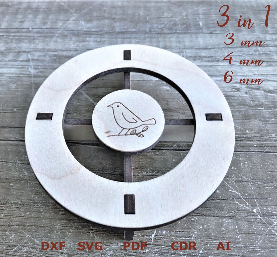 DXF Files for Laser Wooden Decorative Display Stand, Vector Projects ...