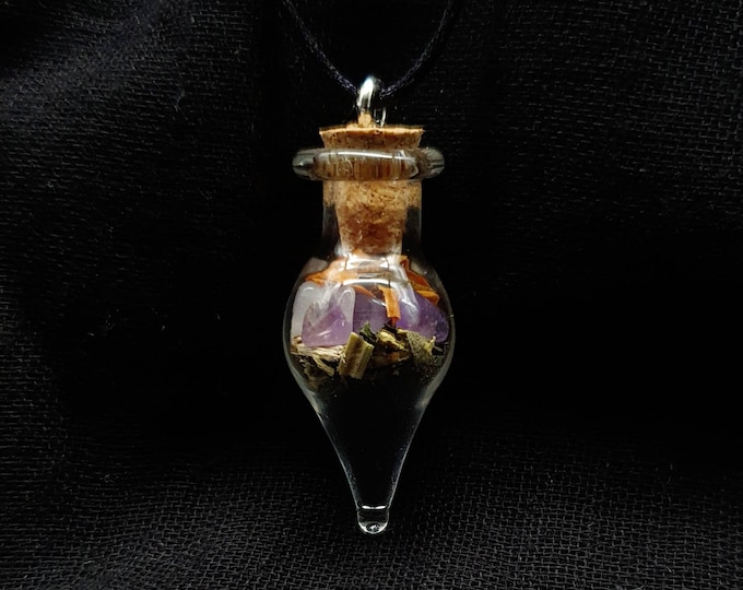 Protection Jar Necklace. Spiritual Energy Protection - Etsy UK