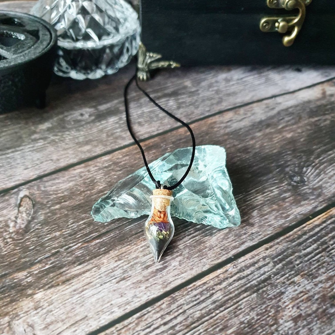 Protection Jar Necklace. Spiritual Energy Protection | Etsy UK