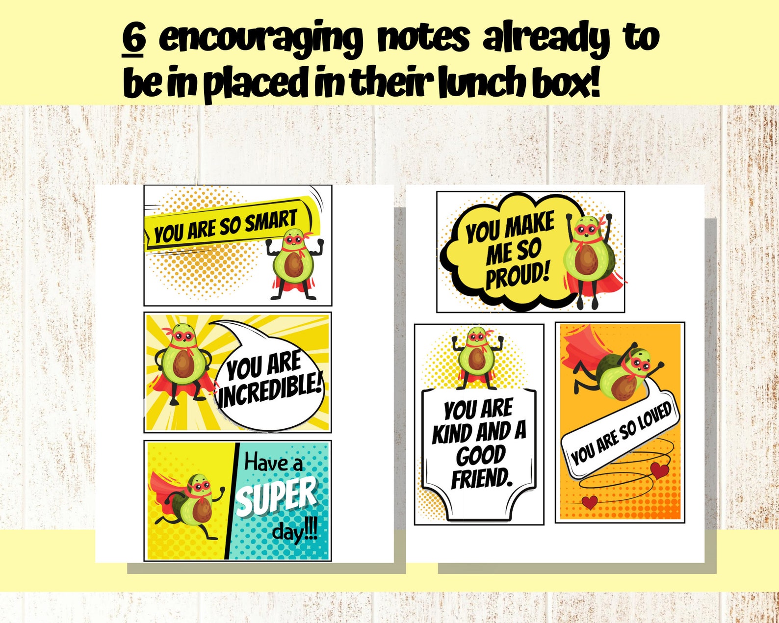Lunch Box Notes for Kids / Back to School / Affirmations for Kids ...