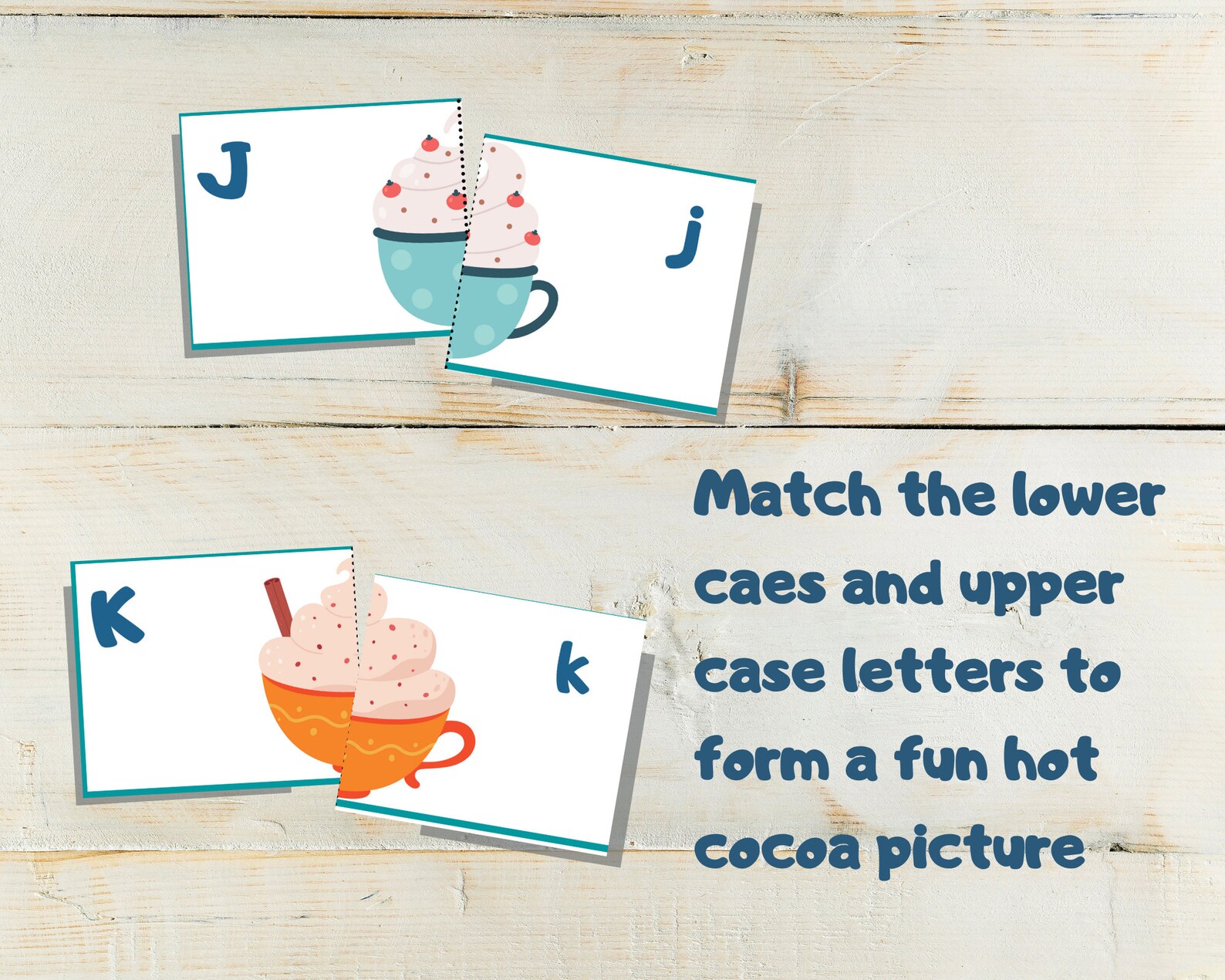 ABC Alphabet Match / Upper Case and Lower Case / Winter Themed ...