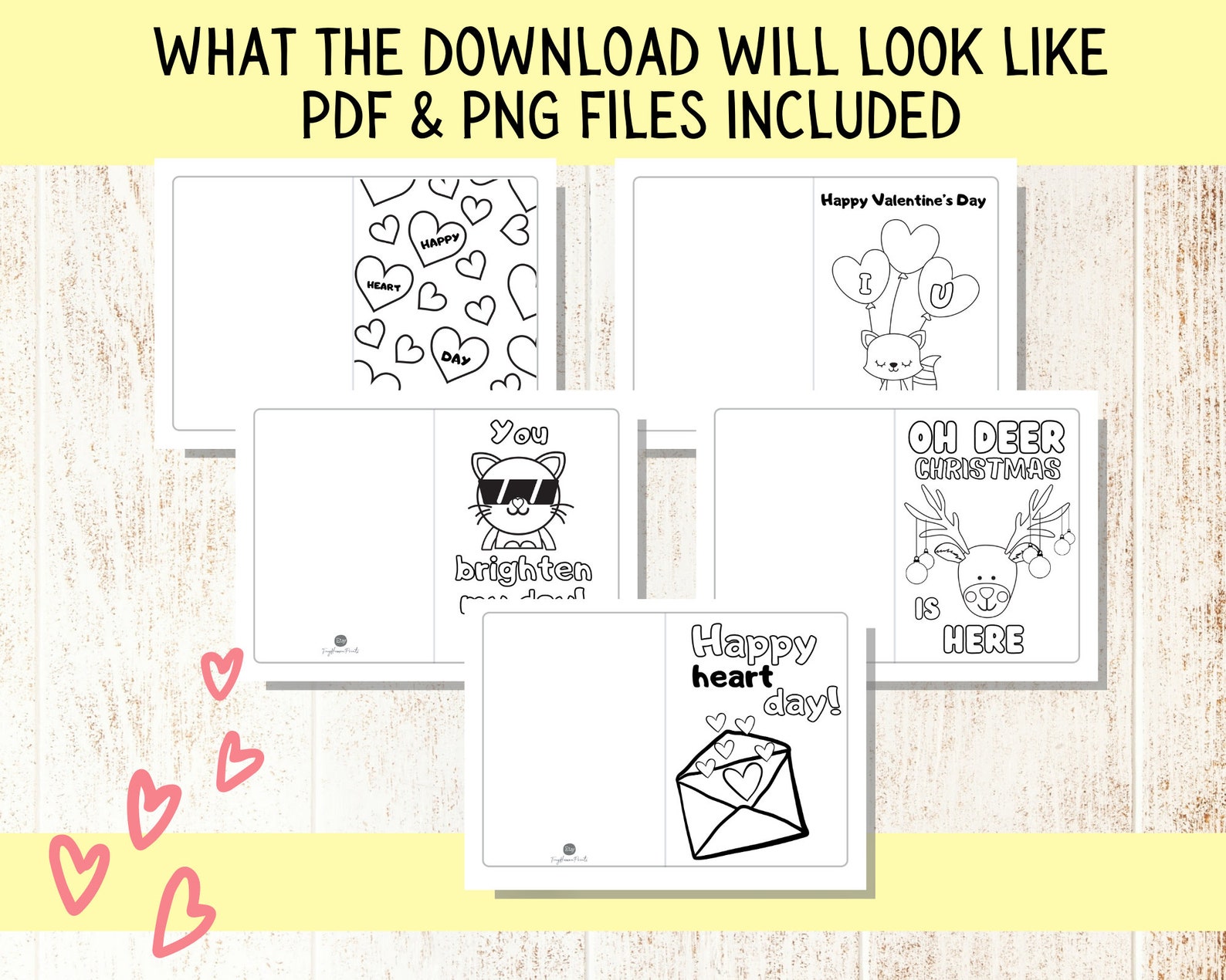 Printable Valentine's Day Card / Kids Vday Cards / - Etsy