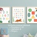Alphabet, Numbers ,shape / Printable Wall Art / Animal Theme/ Nursery ...