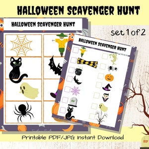 Halloween Scavenger Hunt / Spooky Scavenger Hunt / Trick or Treating ...