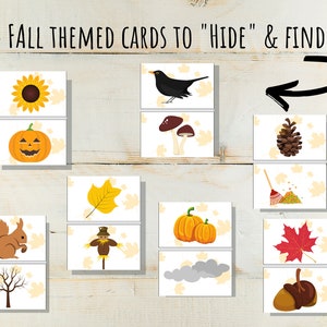 Fall Scavenger Hunt Seek and Find / Indoor Activity for Kids / Autumn ...