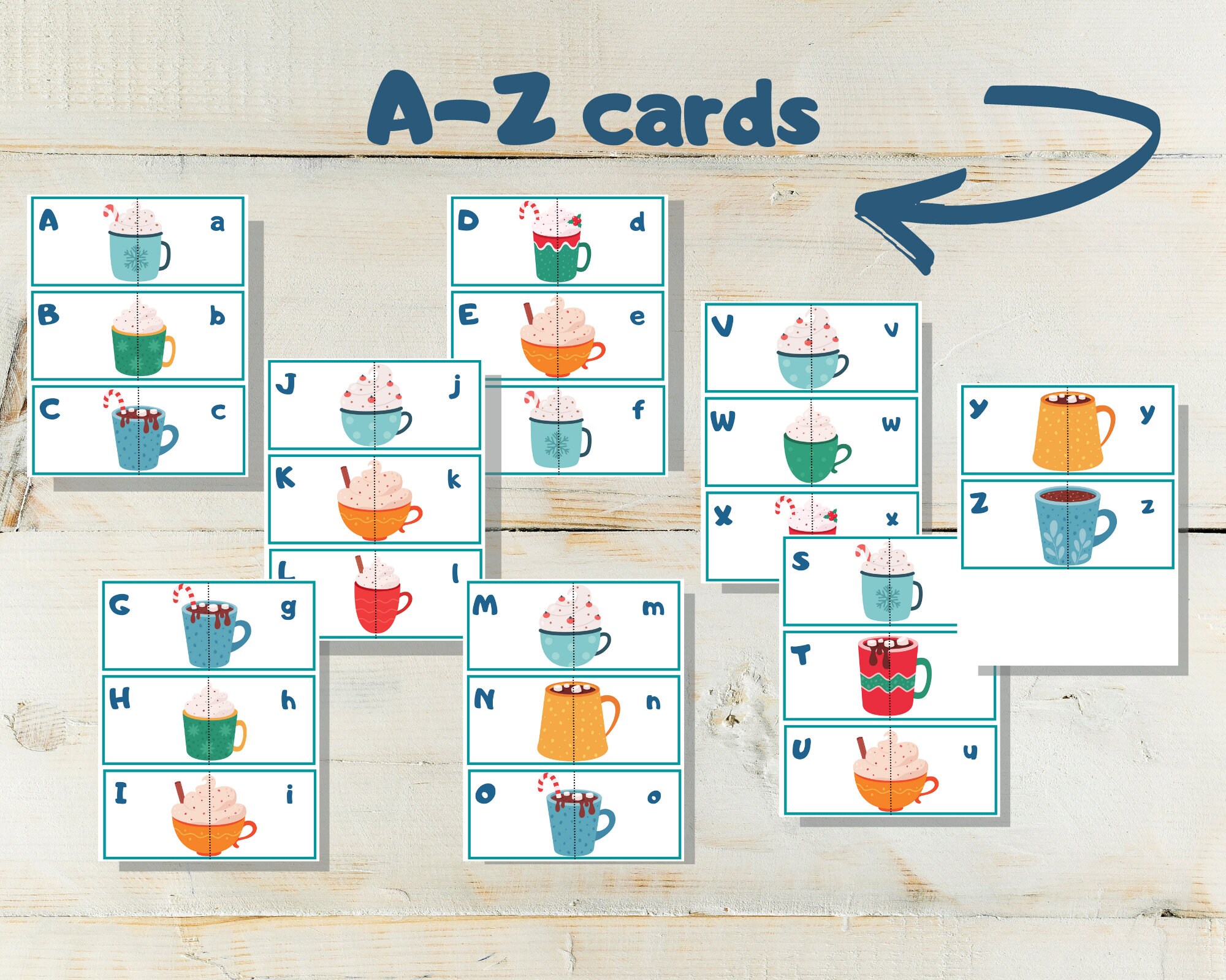 ABC Alphabet Match / Upper Case and Lower Case / Winter Themed ...