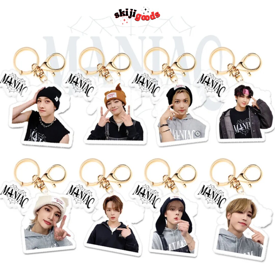 Keychain KPOP Stray Kids Maniac Album Photo Keychain 1pcs Felix ...