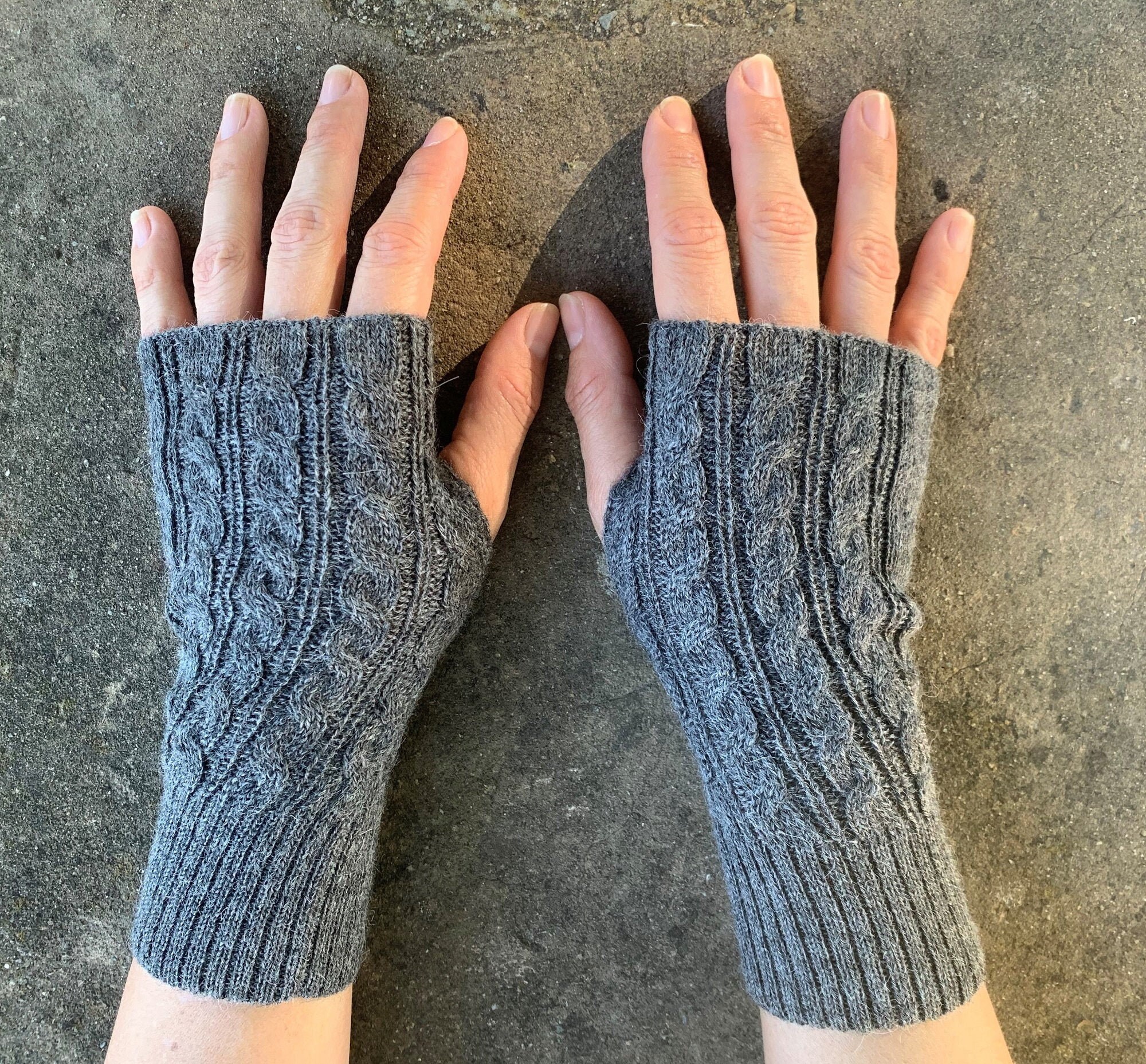 Mitones gris BABY ALPACA Hecho en Perú UNISEX | Etsy