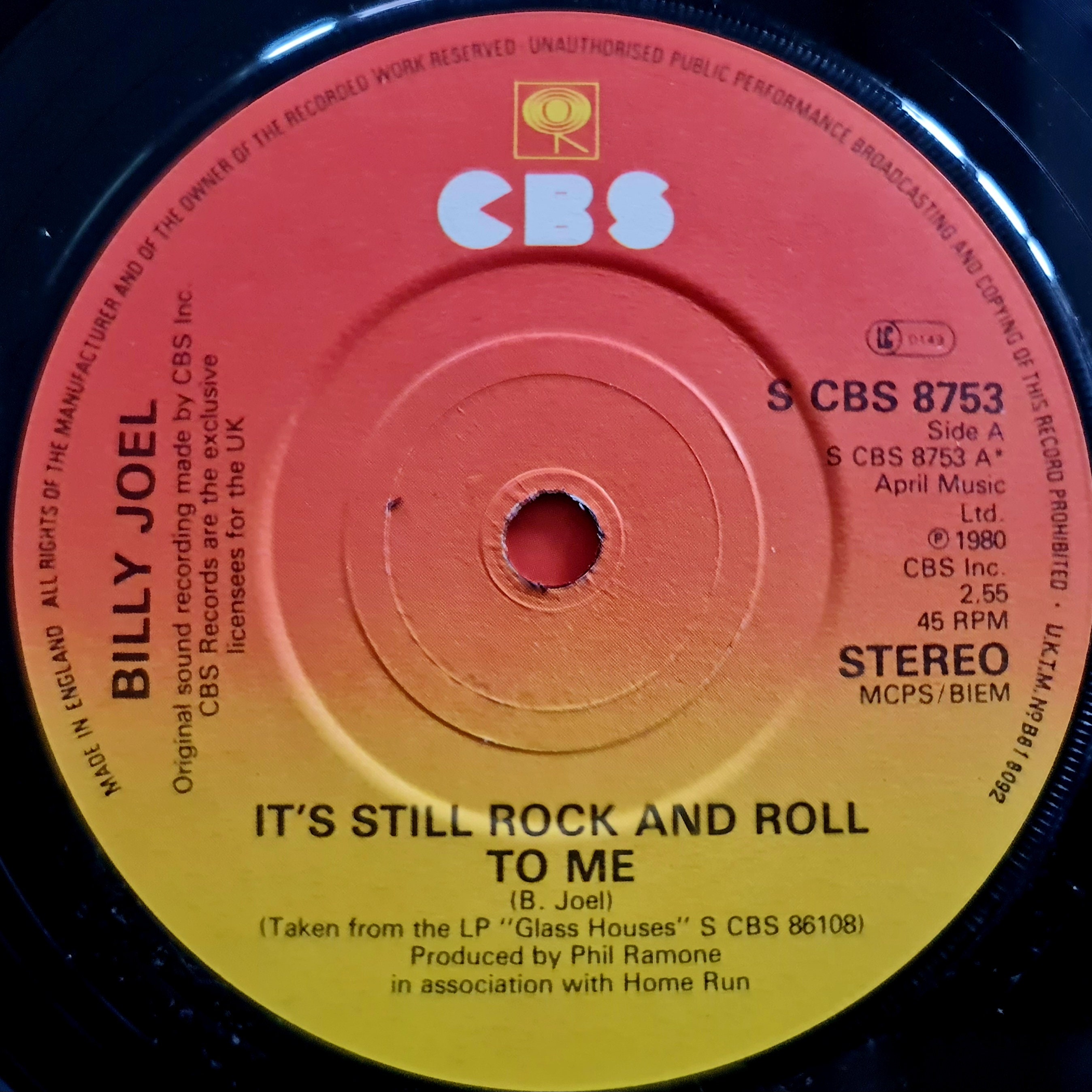 Billy Joel - It's Still Rock and Roll to Me - Original 1980 7" Vinyl ...
