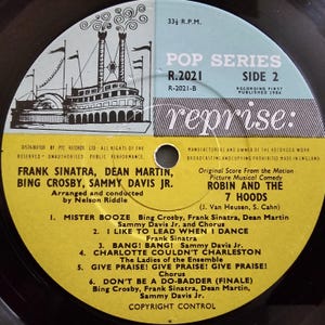 Robin and the 7 Hoods from the Motion Picture Musical Original 1964 LP ...