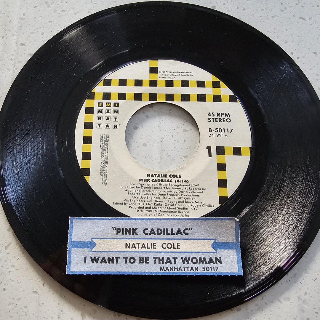 Natalie Cole - Pink Cadillac - 1988 US Jukebox 7" With Title Strip ...