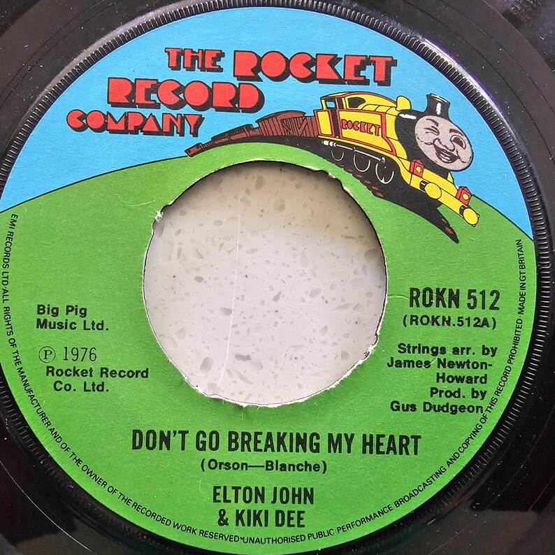 Elton John & Kiki Dee - Don't Go Breaking My Heart - Original 1976 UK 7 ...
