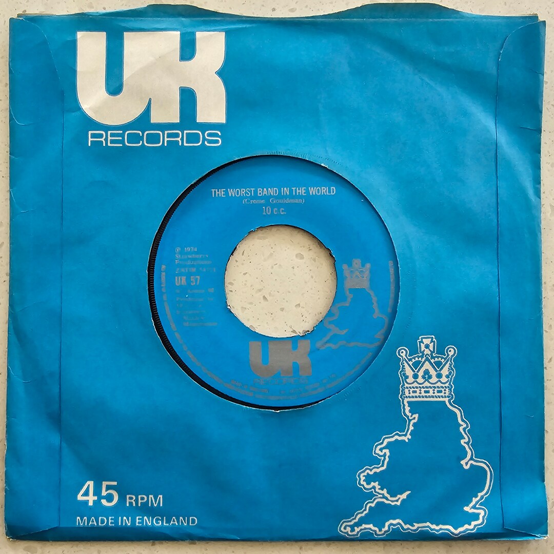 10cc - the Worst Band in the World - Original 1974 - 7" Vinyl Record - Etsy