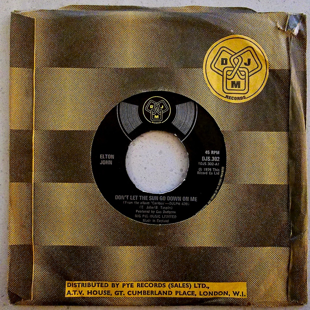 Elton John - Don't Let the Sun Go Down on Me - Original 1974 - 7" | Build A Fantastic Vinyl ...