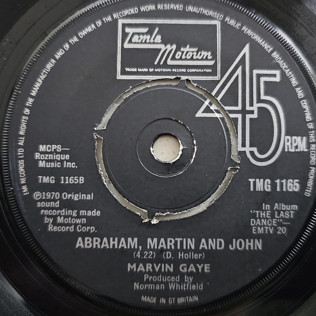 Michael Jackson / Marvin Gaye - Ben / Abraham, Martin and John - Motown ...
