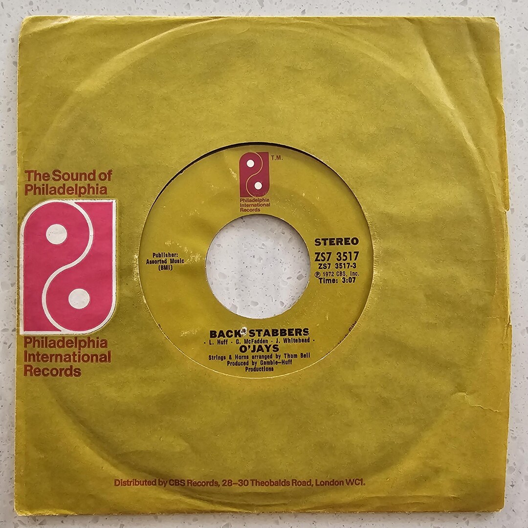 O'jays ** Back Stabbers - 1972 US Soul 7" Vinyl Record - Etsy