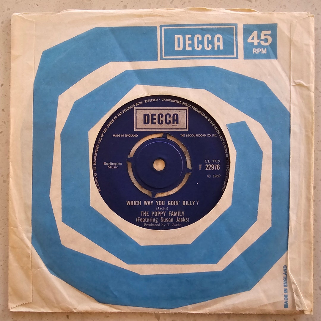 The Poppy Family / Susan Jacks (e) Which Way You Goin' Billy ? - Orig ...