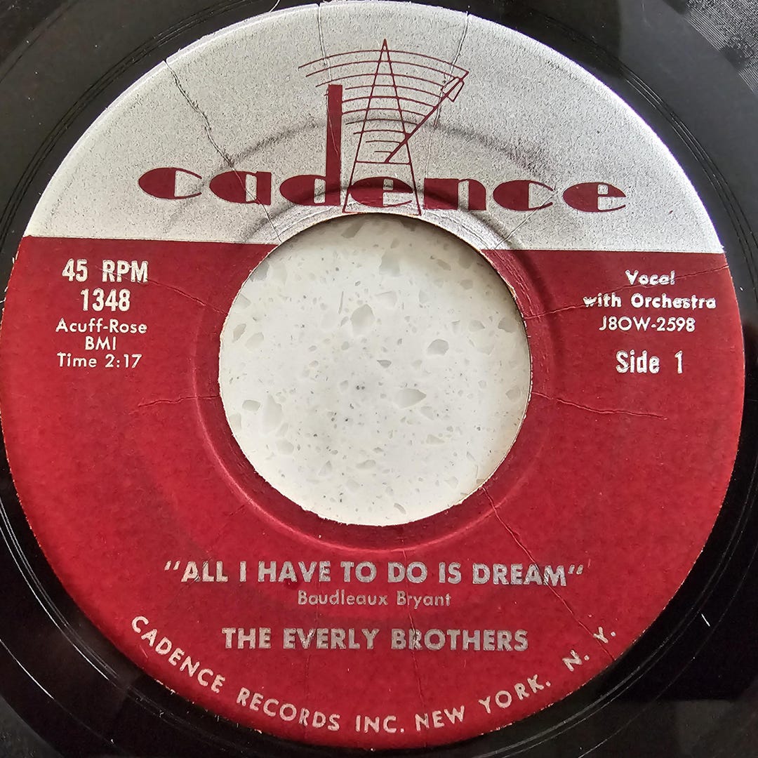 The Everly Brothers - All I Have to Do is Dream / Claudette - Original ...