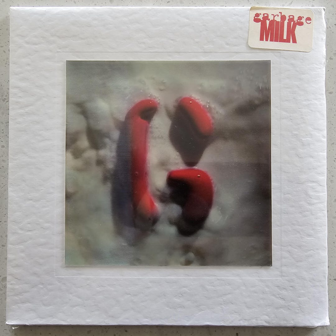 Garbage - Milk Remixes - 1996 UK Lenticular Edition (numbered) 7" Vinyl ...