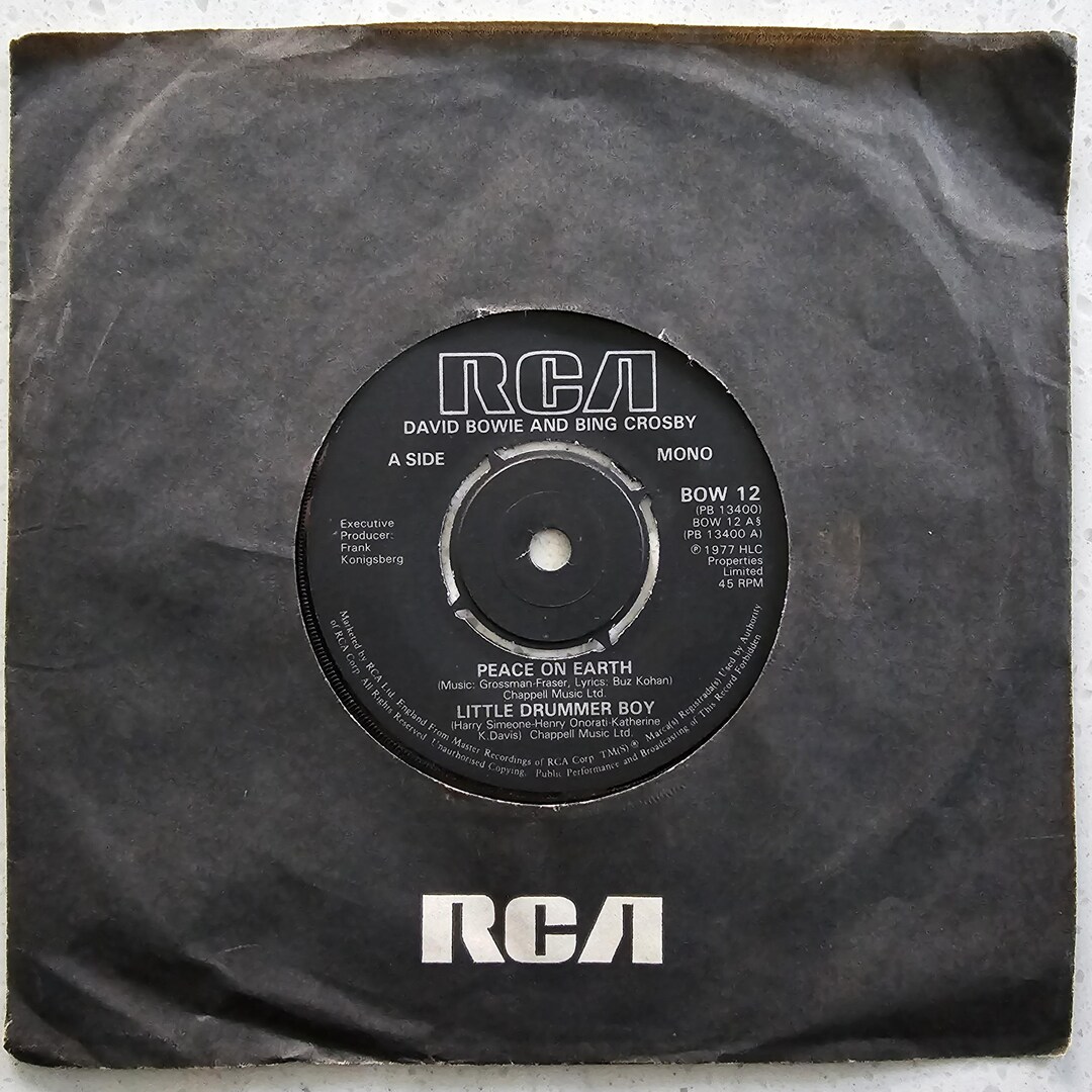 David Bowie & Bing Crosby - Peace on Earth / Little Drummer Boy - 1977 - 7" | Build A Fantastic ...