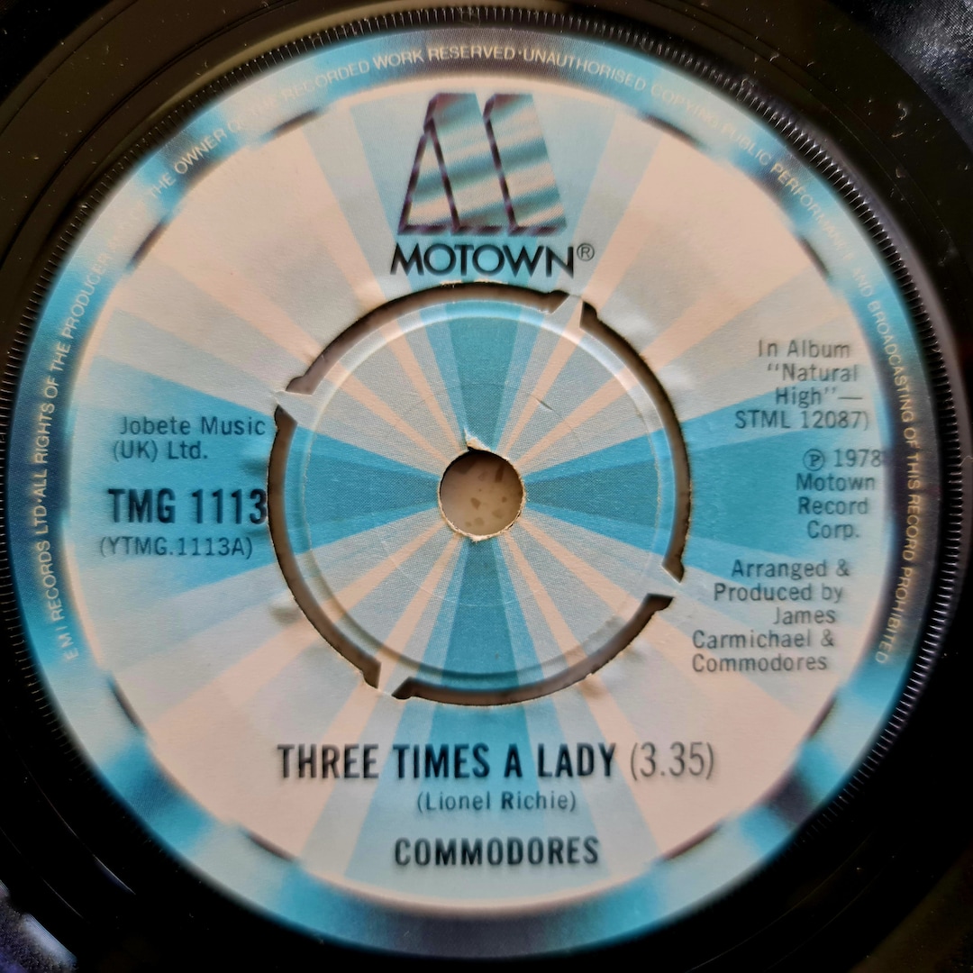 Commodores - Three Times A Lady - Original 1978 7" P/S | Build A ...