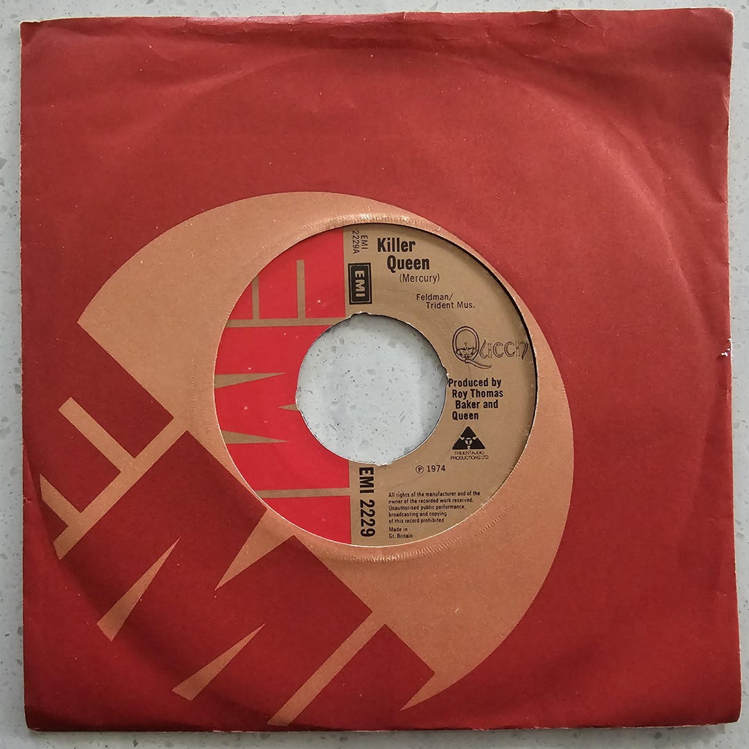 Queen / Freddie Mercury Killer Queen Original 1974 7 Build A Fantastic Vinyl Record Collection ...