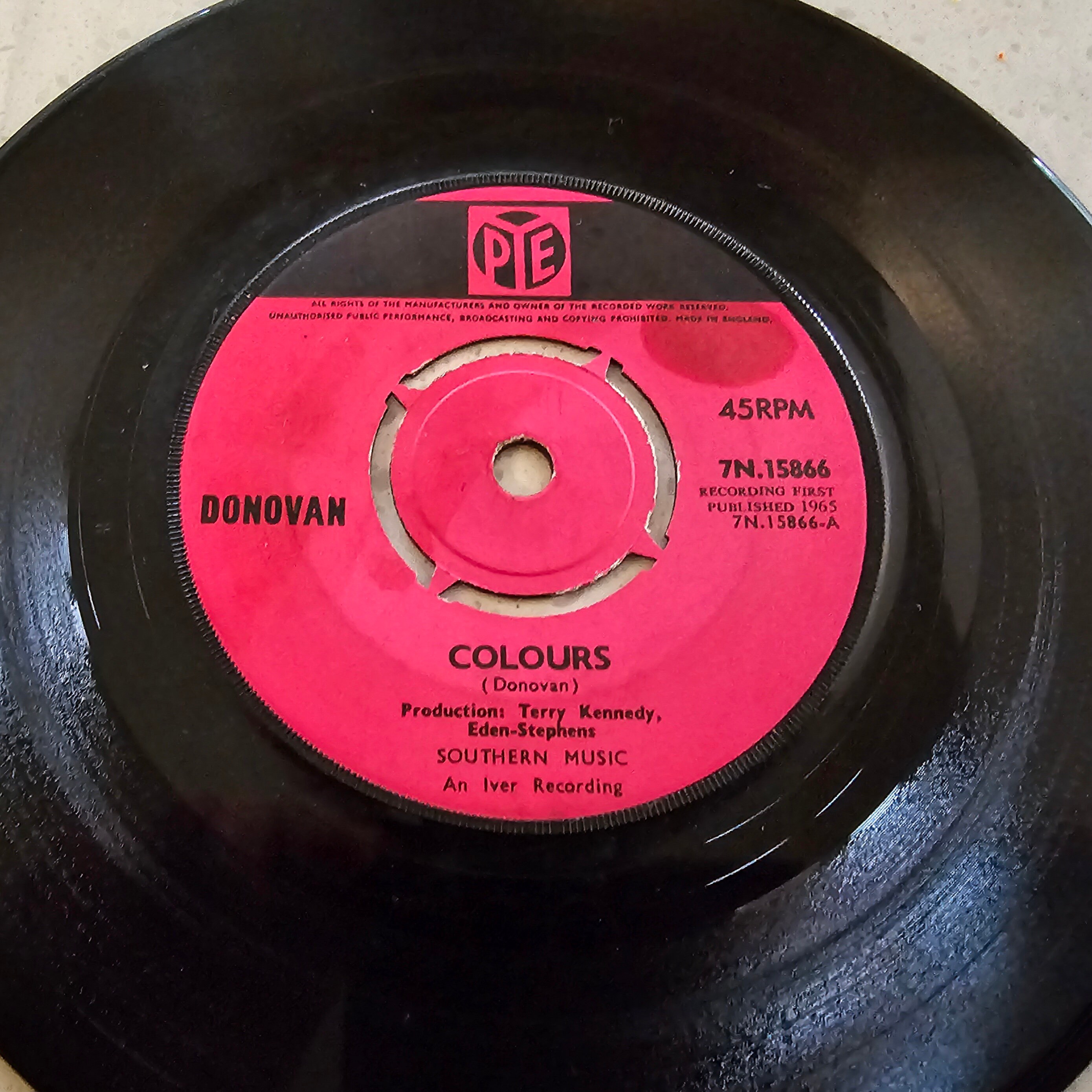 Donovan Colours / to Sing for You Original 1965 7 Build A Fantastic ...