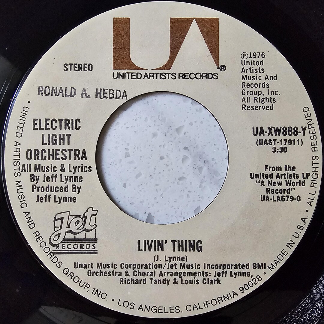 ELO / Electric Light Orchestra - Livin' Thing / Ma-ma-ma Belle ...