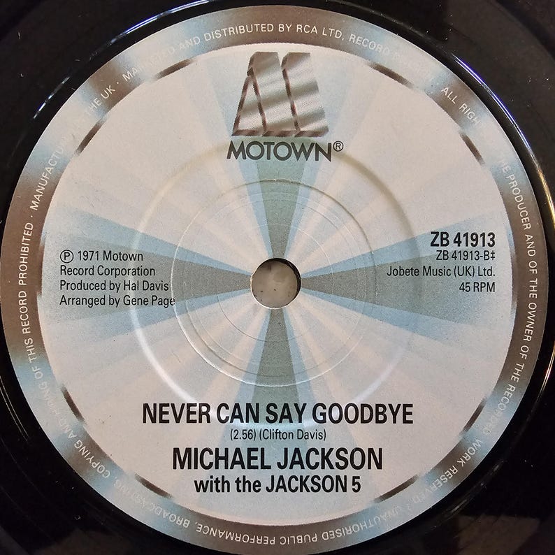 The Jackson 5 / Michael Jackson - Never Can Say Goodbye - Motown 7 ...