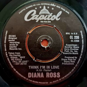 Diana Ross - Why Do Fools Fall in Love - Original 1981 7" P/S | Build A Fantastic Vinyl Record ...