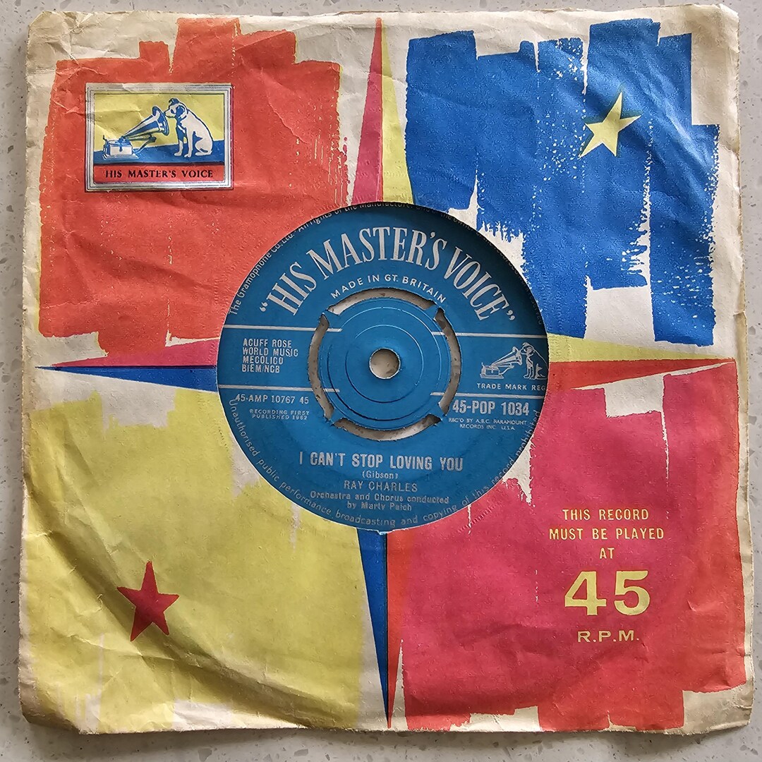 Ray Charles ** I Can't Stop Loving You - Original 1962 UK 7" Vinyl ...