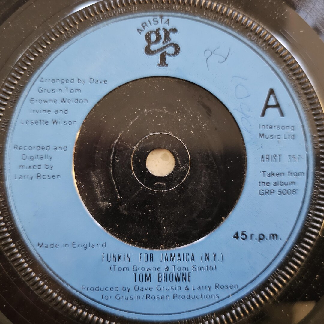 Tom Browne ** Funkin' for Jamaica (NY) - Original 1981 UK 7" Vinyl ...