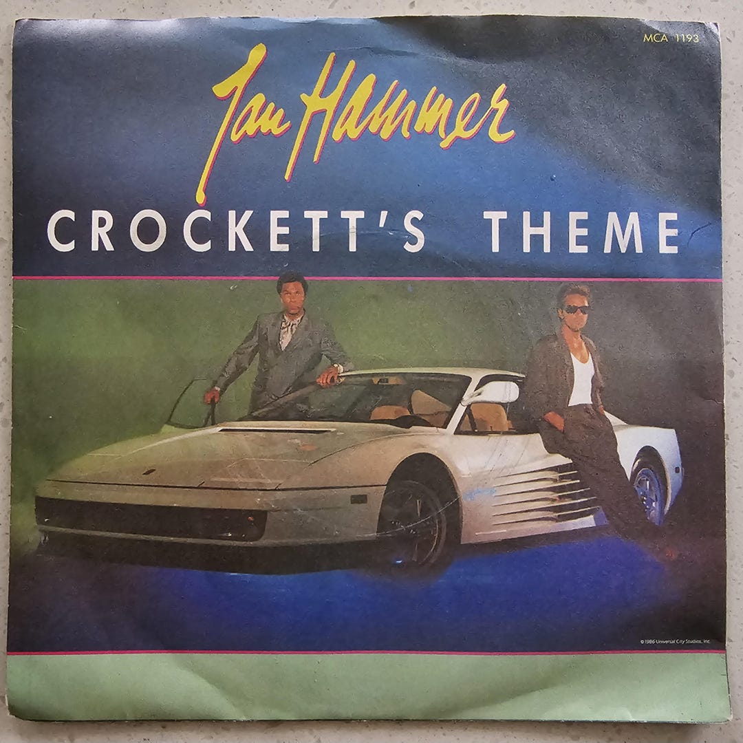 Jan Hammer - Crockett's Theme (miami Vice) - Original 1986 - 7" P/S ...