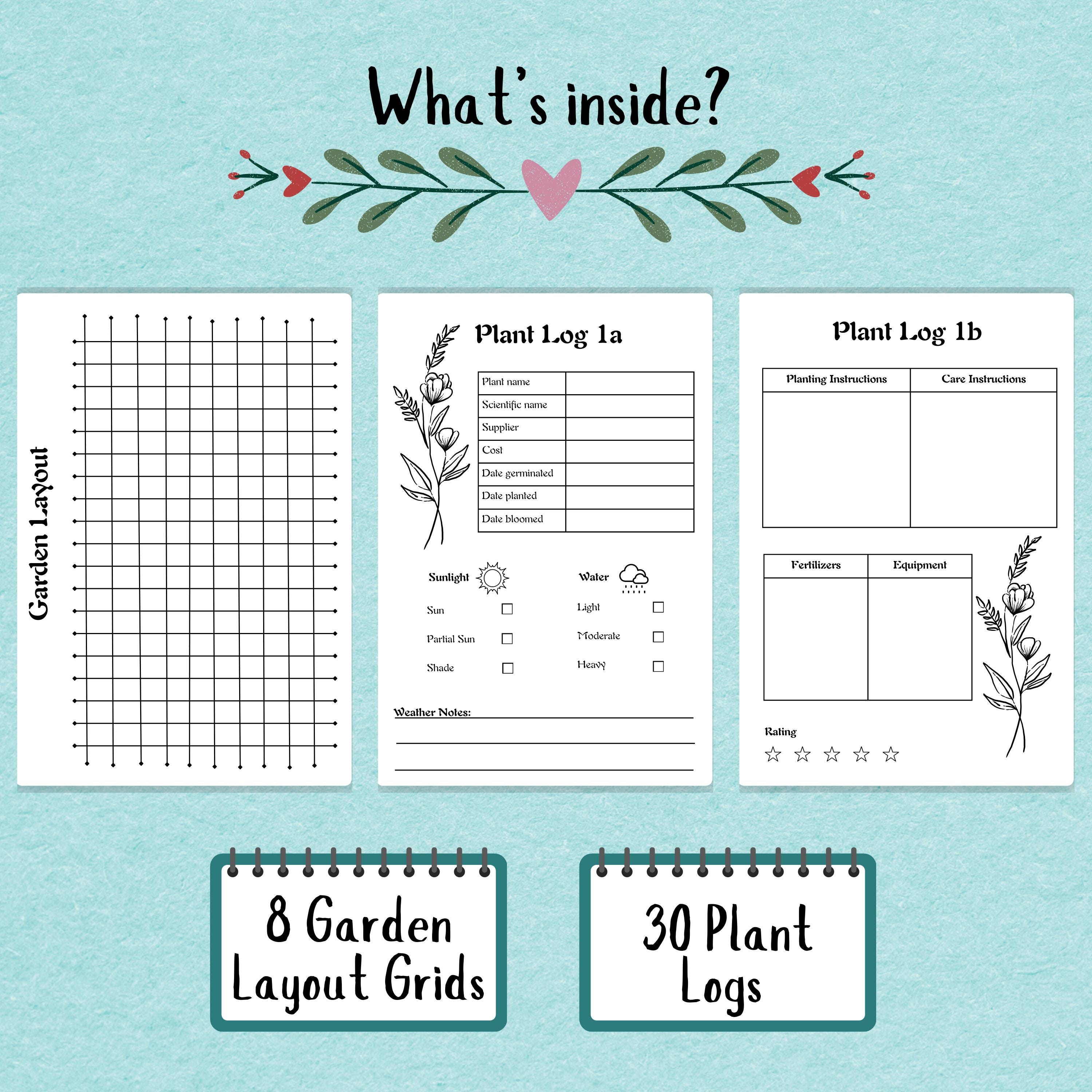Gardening Journal | A5 Garden Planner & Log Book | Gardening Gift - Etsy
