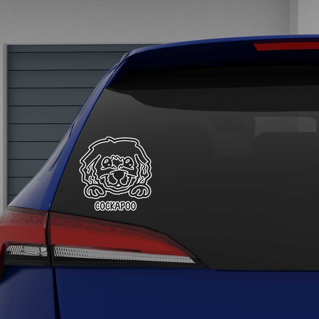 Dog Decal, Car Sticker, Pet Decal, Car Window, Vinyl, Vehicle, Custom ...