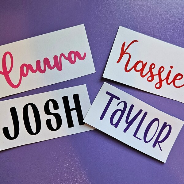 Name Vinyl Lettering - Etsy