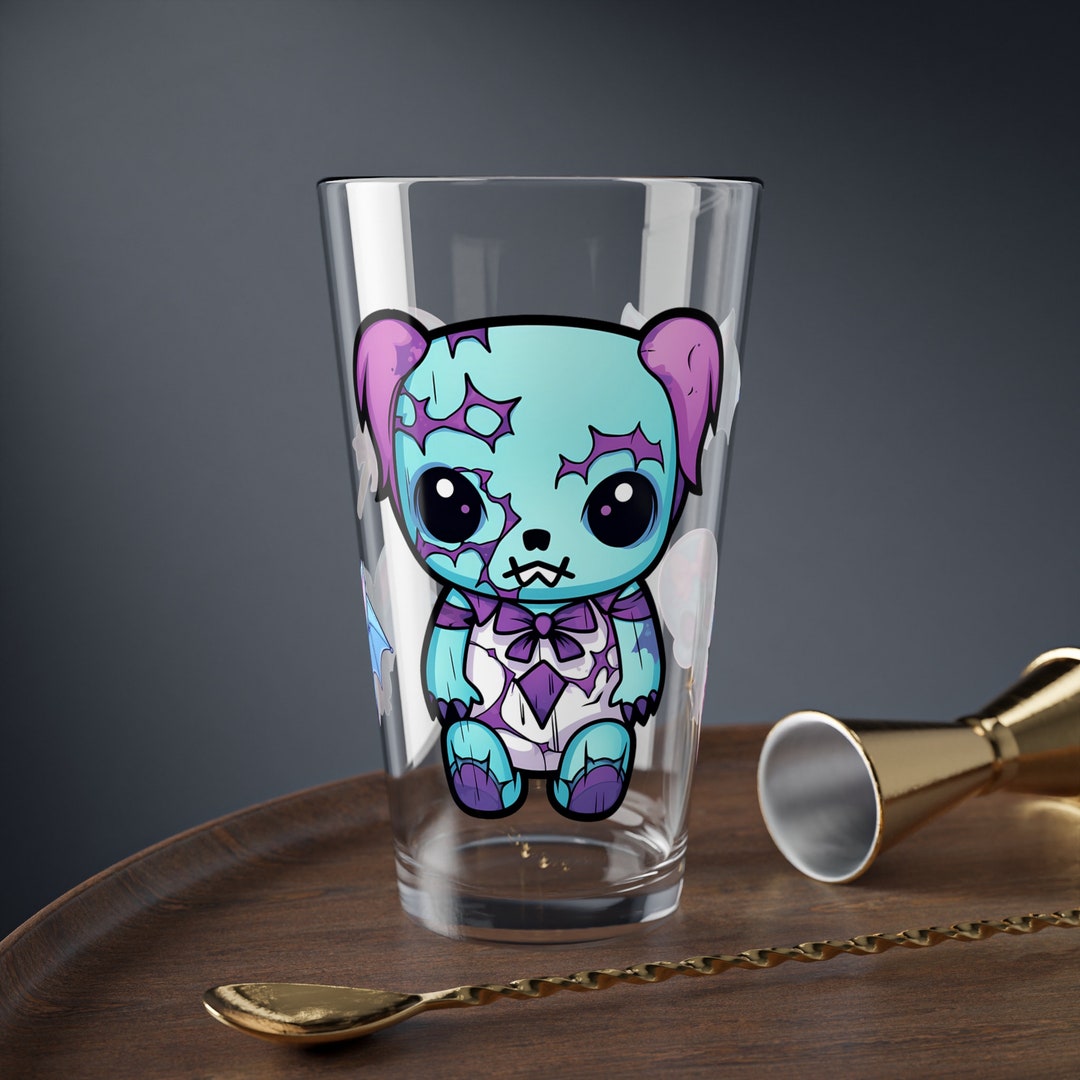 Mixing Glass, 16oz Creepy Cute Kawaii Pastel Goth Horror - Etsy