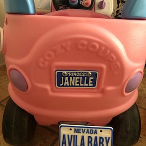 Personalized Kids License Plate Tag: Custom Ride-on Car Plate Fits ...