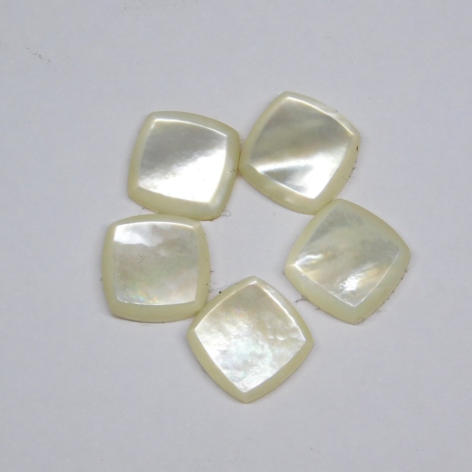 Natural White Mop Gemstonecushion Shape 10mm to 20mmmother of - Etsy