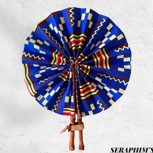 African Print Fan / Ankara Fan / Handmade Fan / Foldable Fan / Kente ...