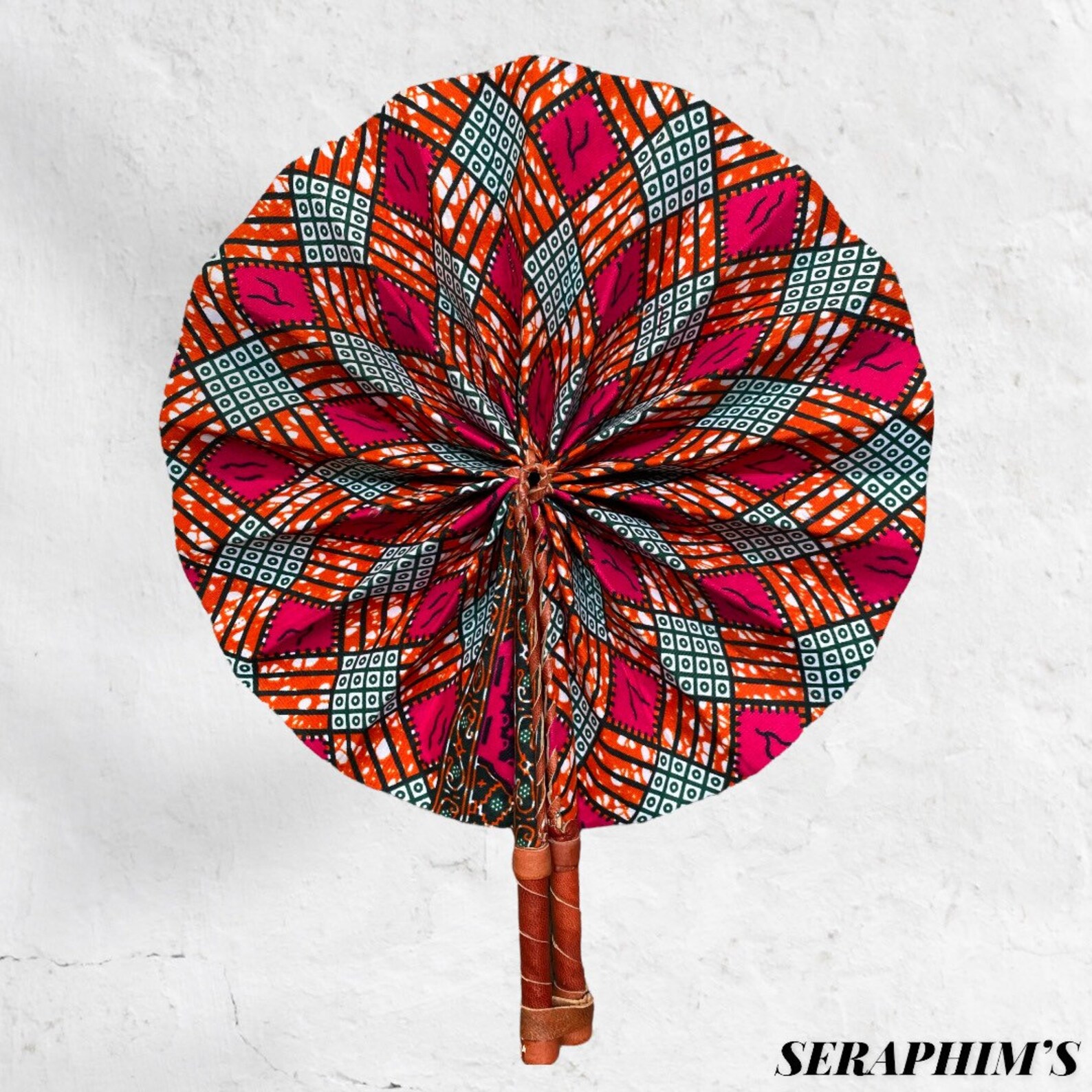 African Print Fan / Ankara Fan / Handmade Fan / Foldable Fan / - Etsy
