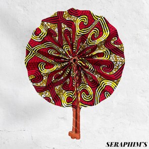 African Print Fan / Ankara Fan / Handmade Fan / Foldable Fan / - Etsy