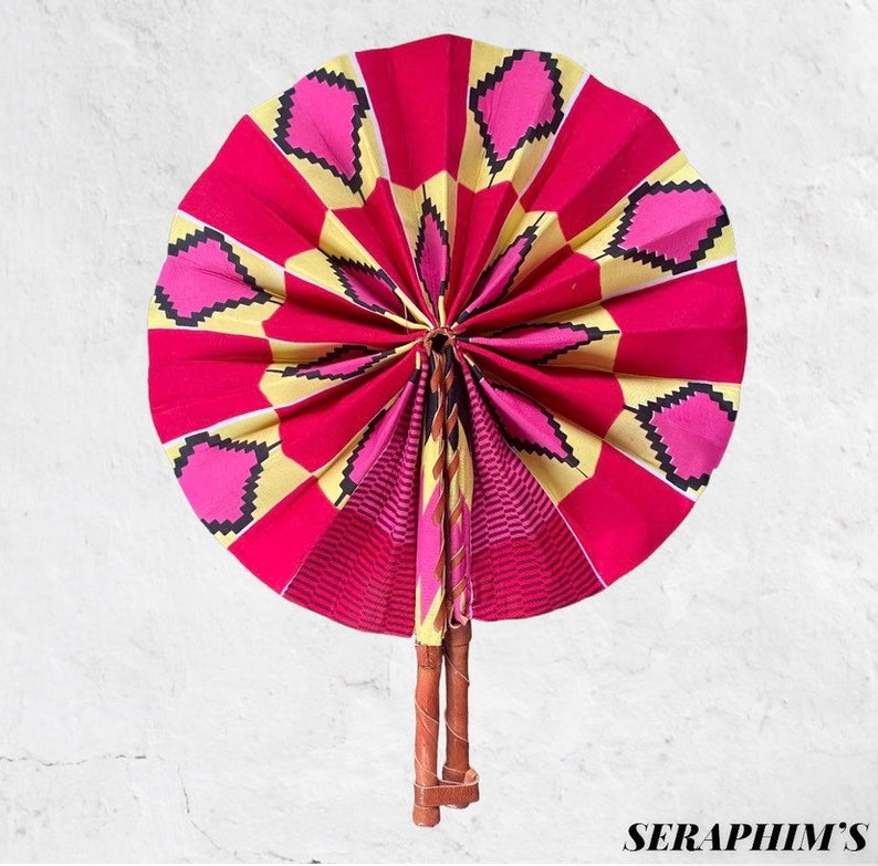 African Print Fan / Ankara Fan / Handmade Fan / Foldable Fan / - Etsy