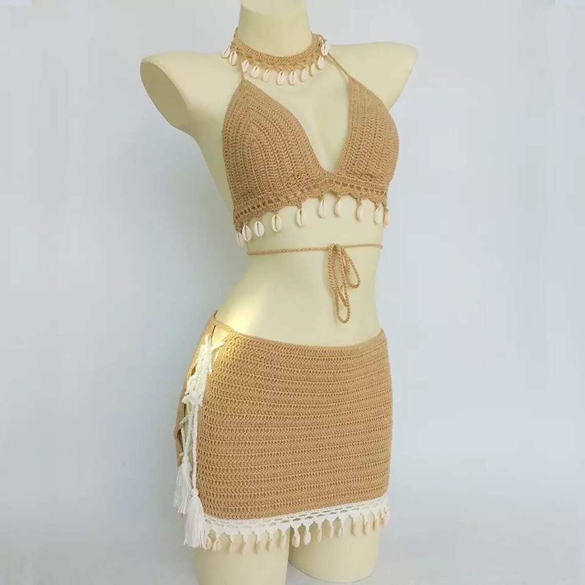 Crochet Swim Suit Outfit / Crochet 2 Piece Set / Crochet Top - Etsy