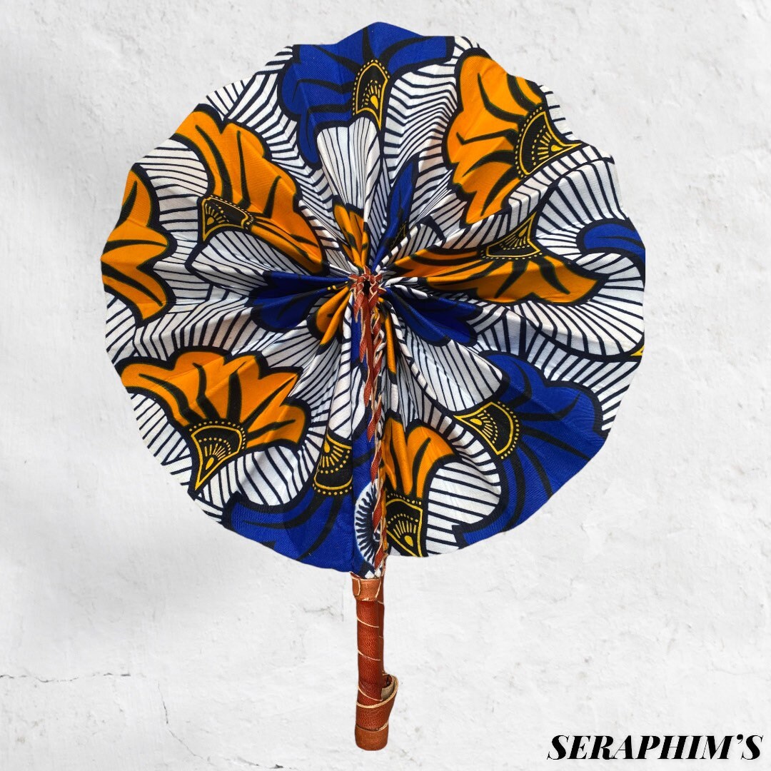 African Print Fan / Ankara Fan / Handmade Fan / Foldable Fan / - Etsy
