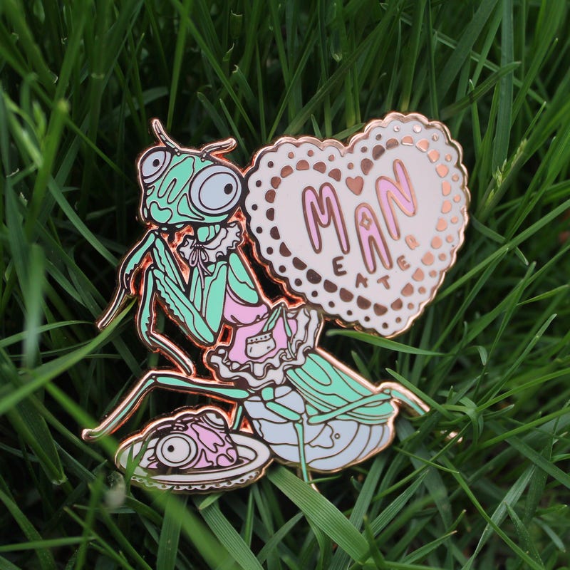 Praying Mantis Pin - Etsy