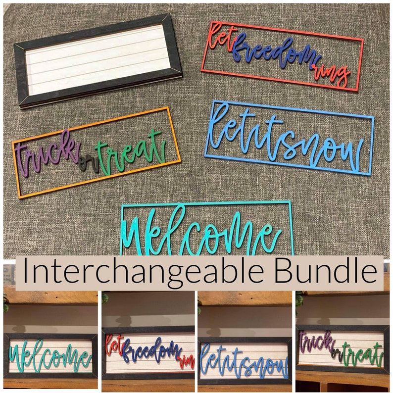 Interchangeable Rectangle Svg | Interchangeable Table Decor SVG | Laser ...