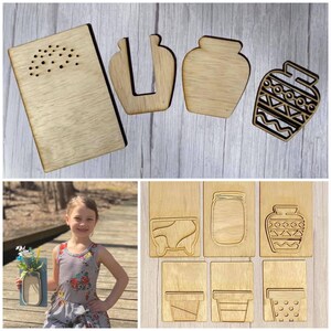 Flower Vase Base for Hand Picked Flowers SVG | Spring Laser Cut File ...