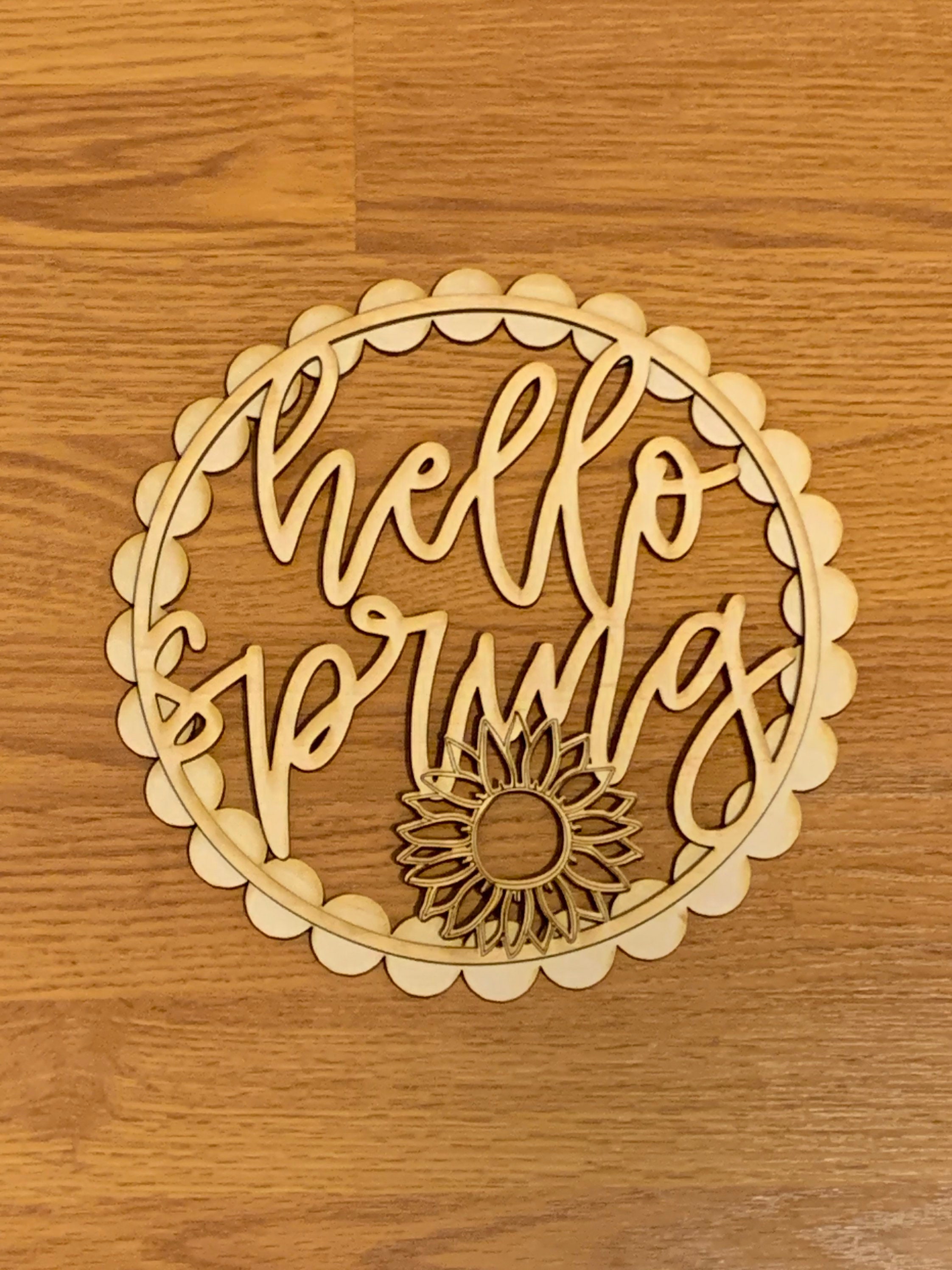 Spring Summer Bundle Door Hanger Svg Hello Spring Decor SVG | Etsy